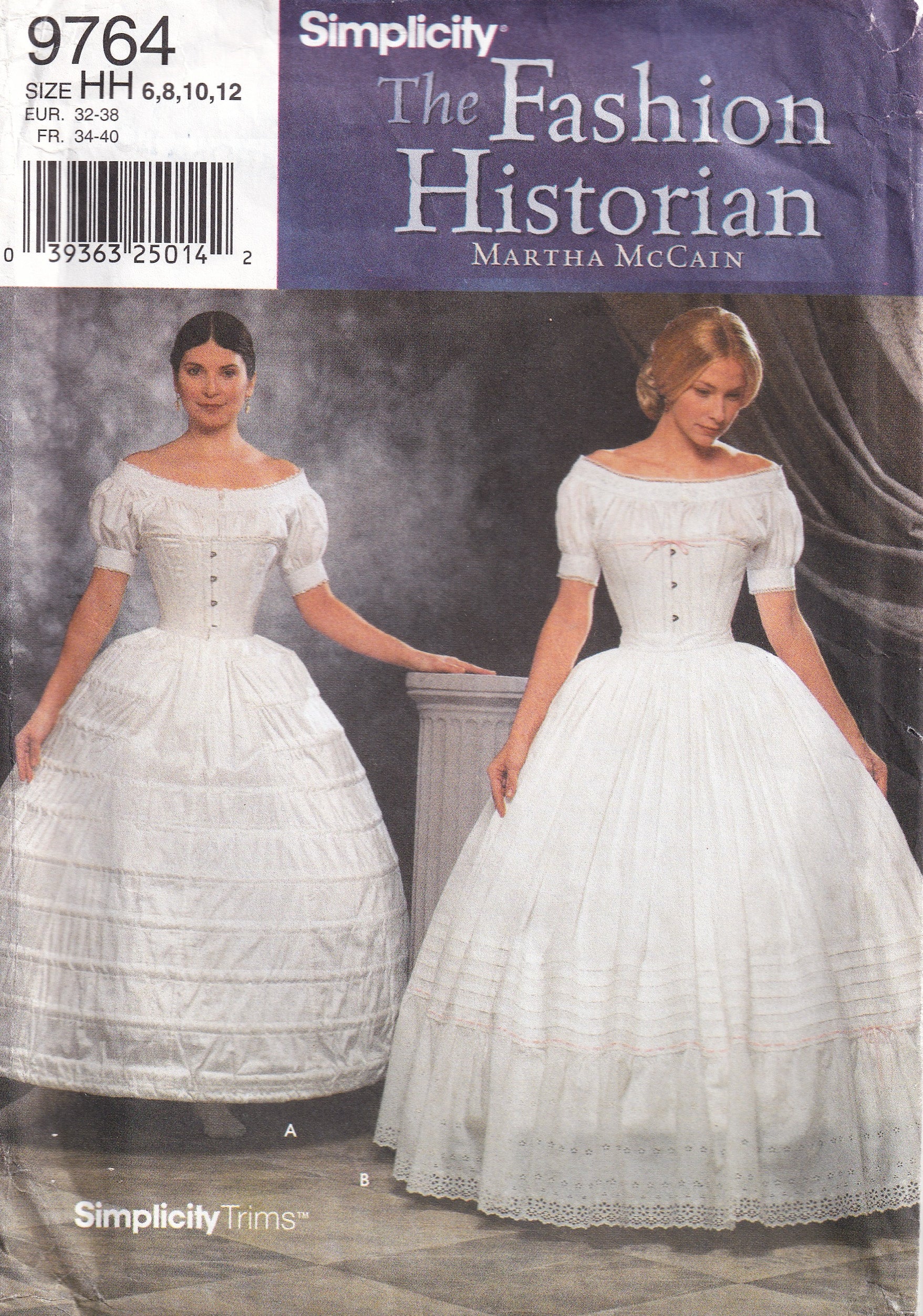 Simplicity 9764 Womens Civil War Era Crinoline & Petticoat Out Of Prin ...