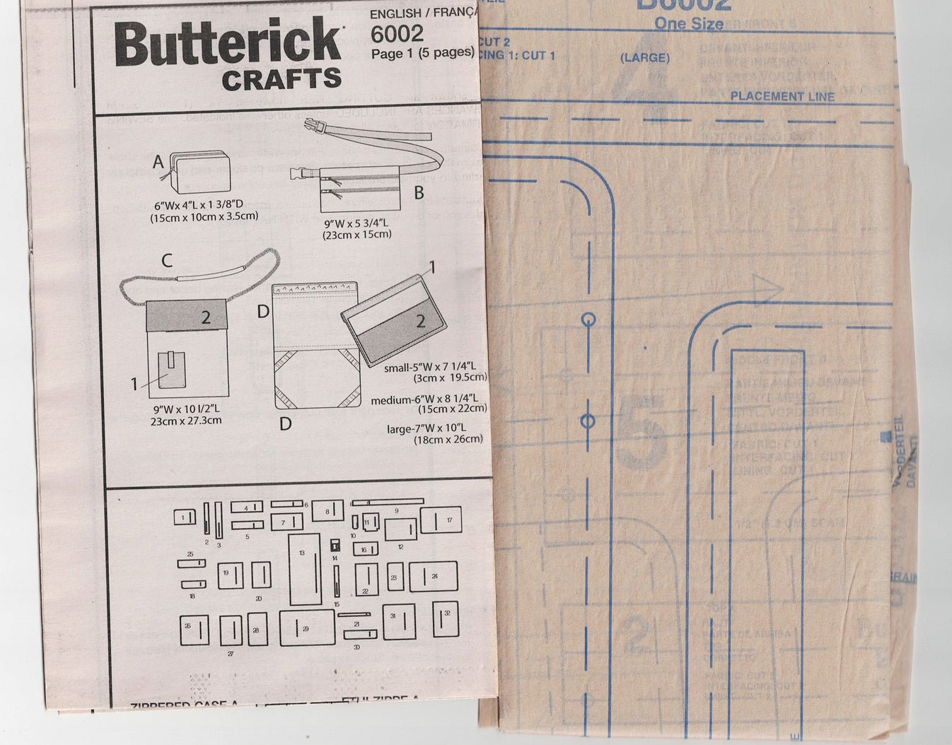 Butterick 6002 Zipper Bags Electronic Device Cases Out Of Print Sewing – All The Precious Things