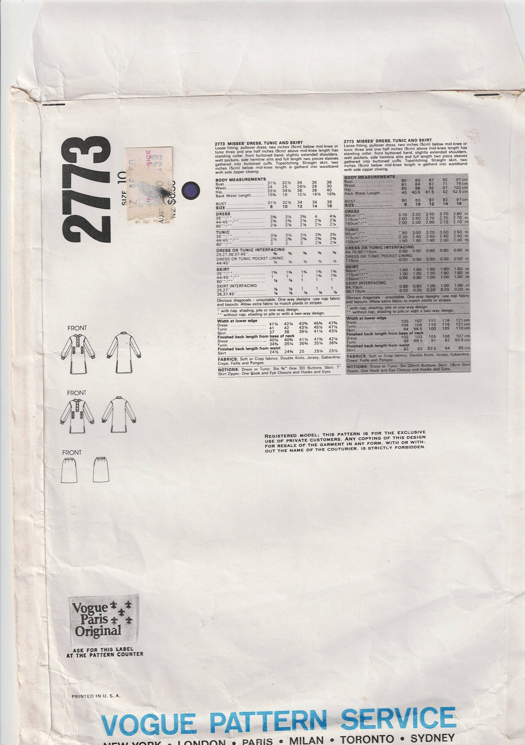 Vintage Collectable and Out Of Print Sewing Patterns from Australia ...